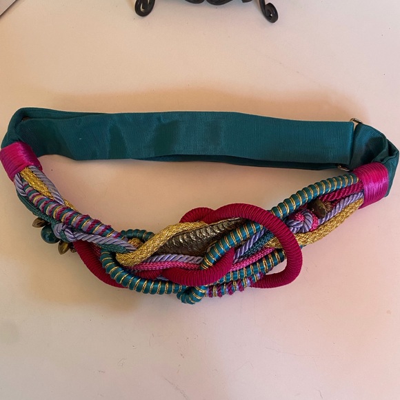 Accessories | Belt Vtg Susan Maddox 8s Vibrant Rope And Fabric Belt ...
